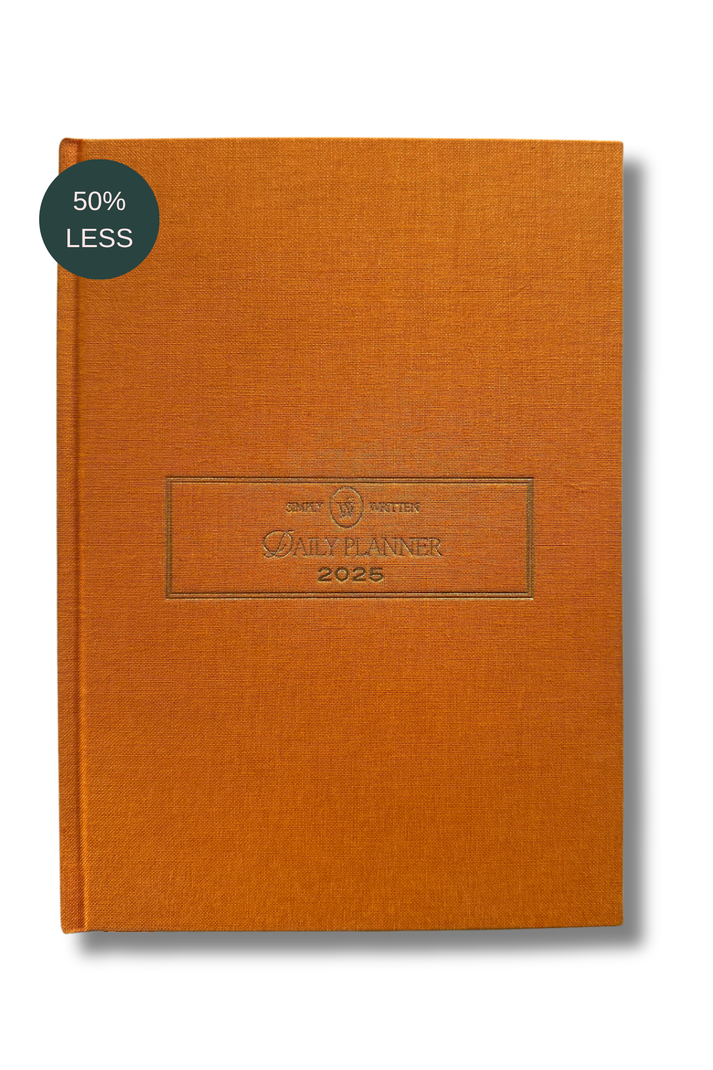 2025 Luxury Daily Planner - Amber – Simply Written